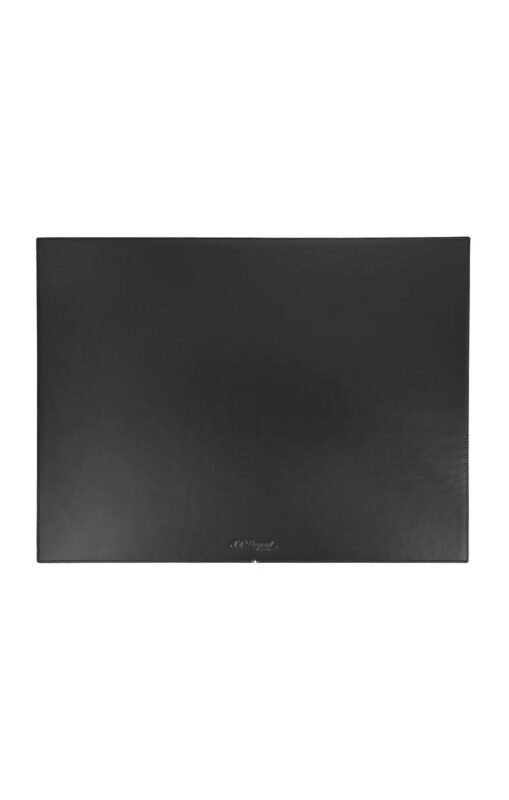 S.T. Dupont Line D Black Leather Desk Pad - Tempus Jewellery