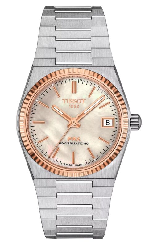 Tissot PRX Powermatic 80 Steel & 18K Gold Bezel 35mm - Tempus Jewellery
