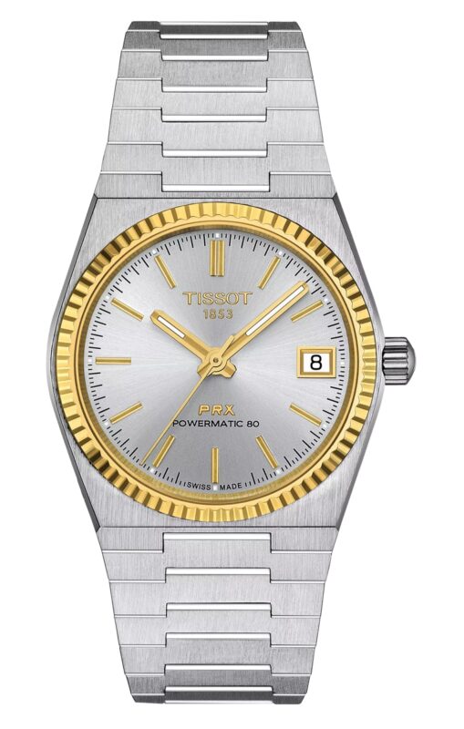 Tissot PRX Powermatic 80 Steel & 18K Gold Bezel 35mm - Tempus Jewellery
